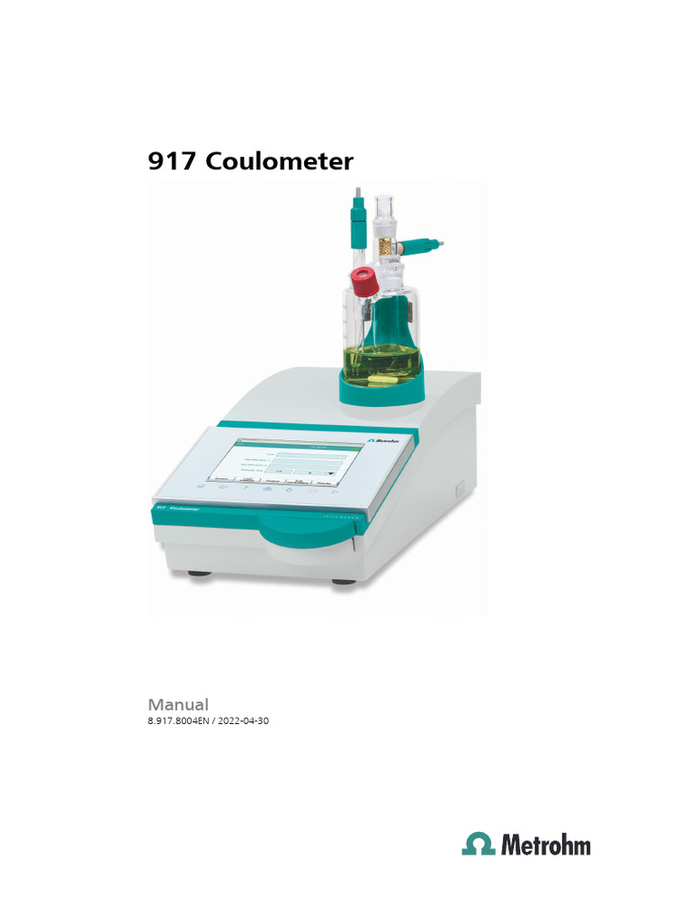 917 Coulometer METROHM | PDF | Computer Network | Backup