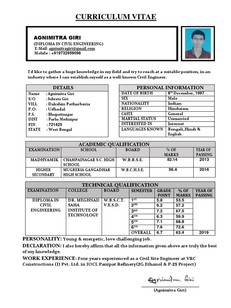 Resume Agnimitra | PDF | Qualifications | Educational Stages