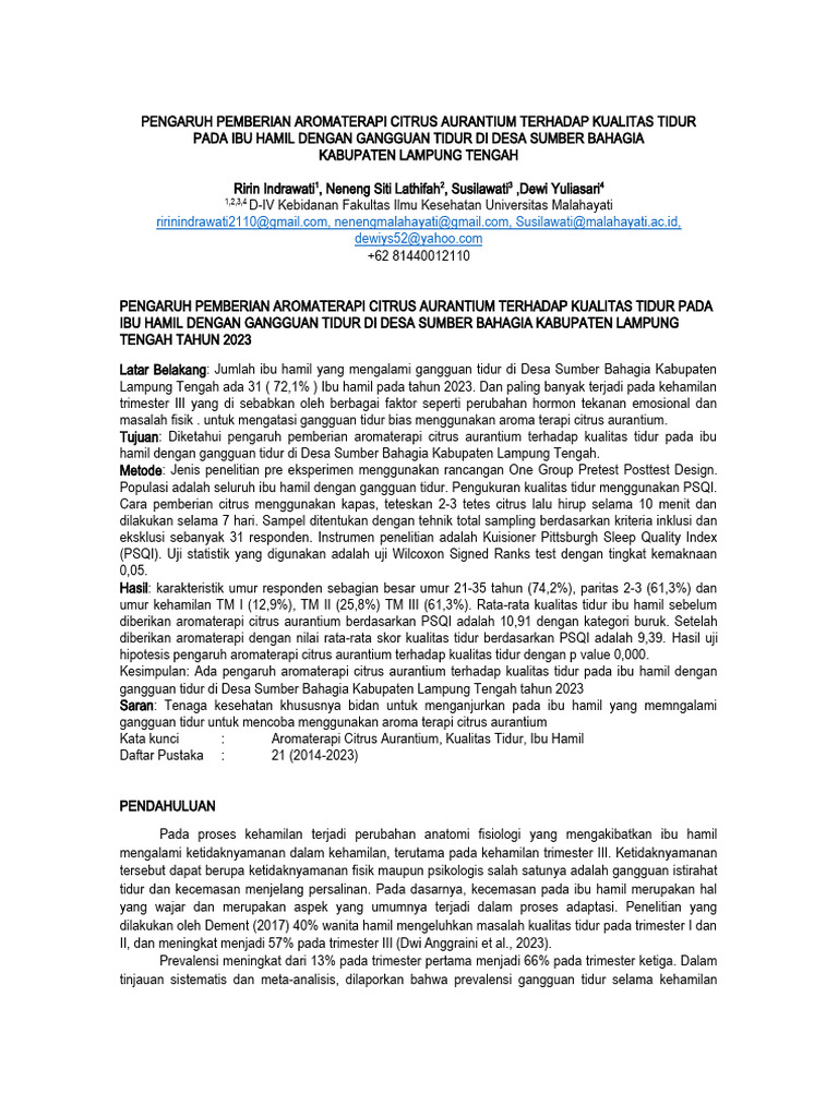 Jurnal Ririn Indrawati | PDF | Pengembangan Diri | Kesehatan Holistik