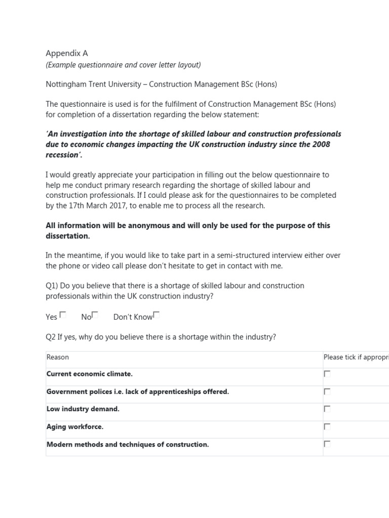Purcom Questionnaire | PDF | Labour Economics | Apprenticeship