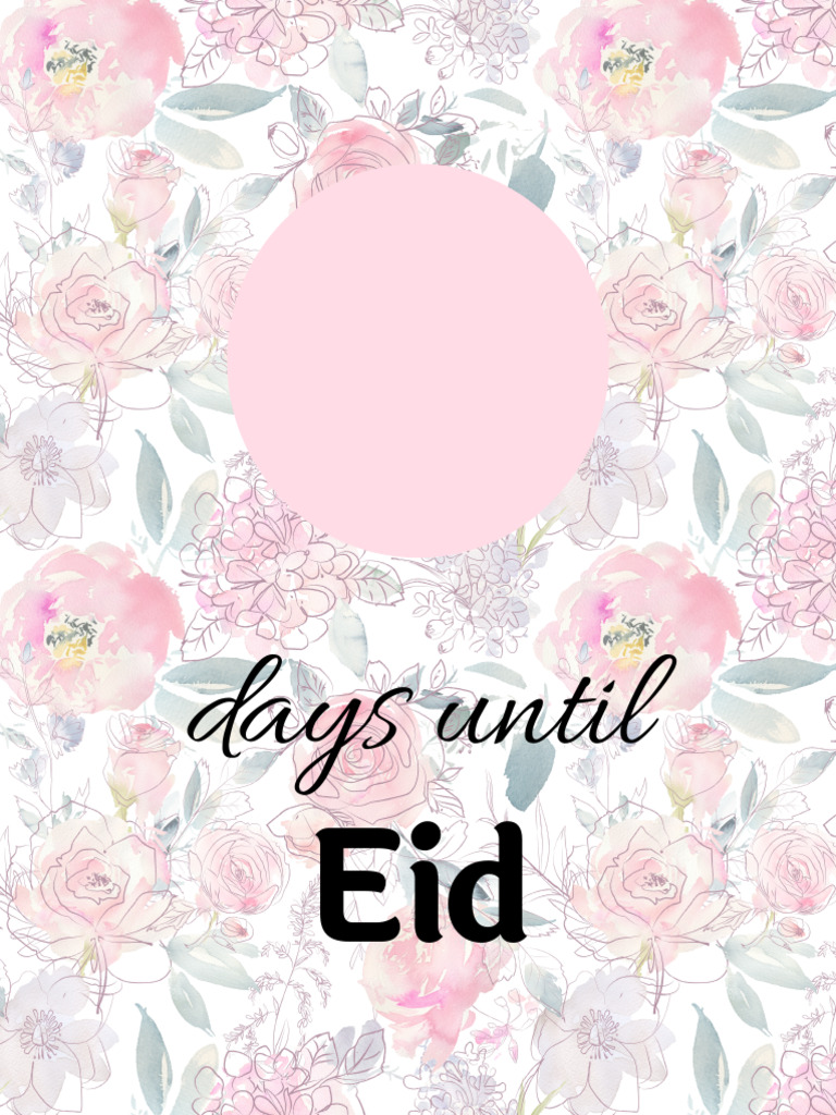 Eid Countdown Floral | PDF