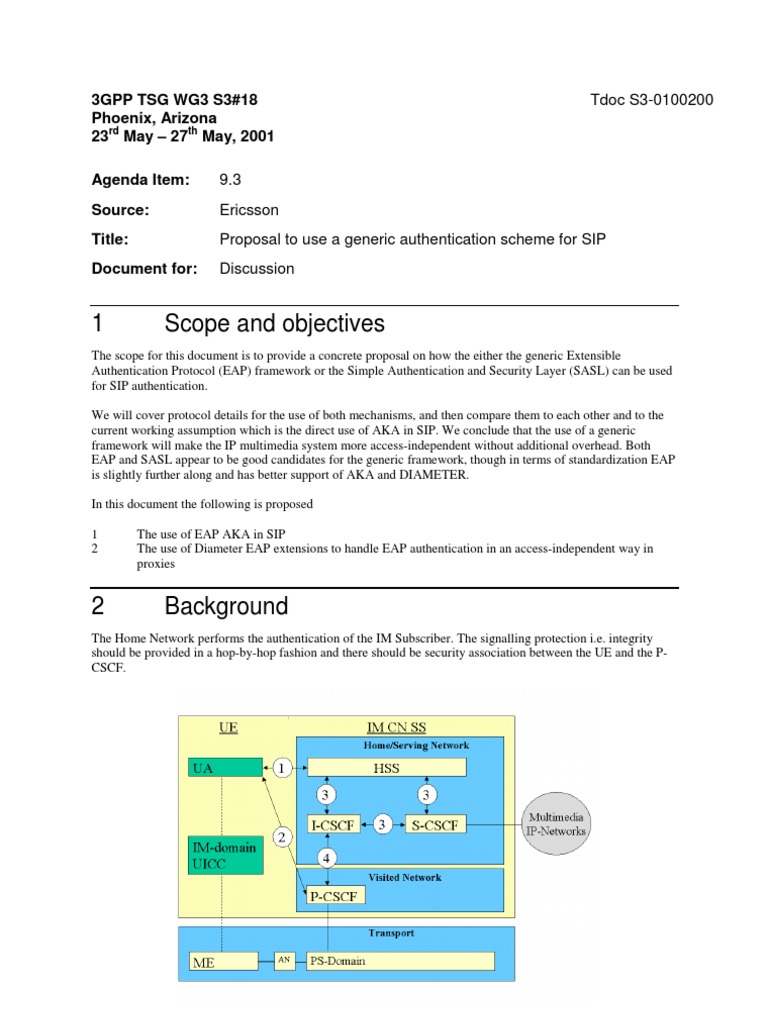 EAP AKA Authentication | Download Free PDF | Session Initiation ...
