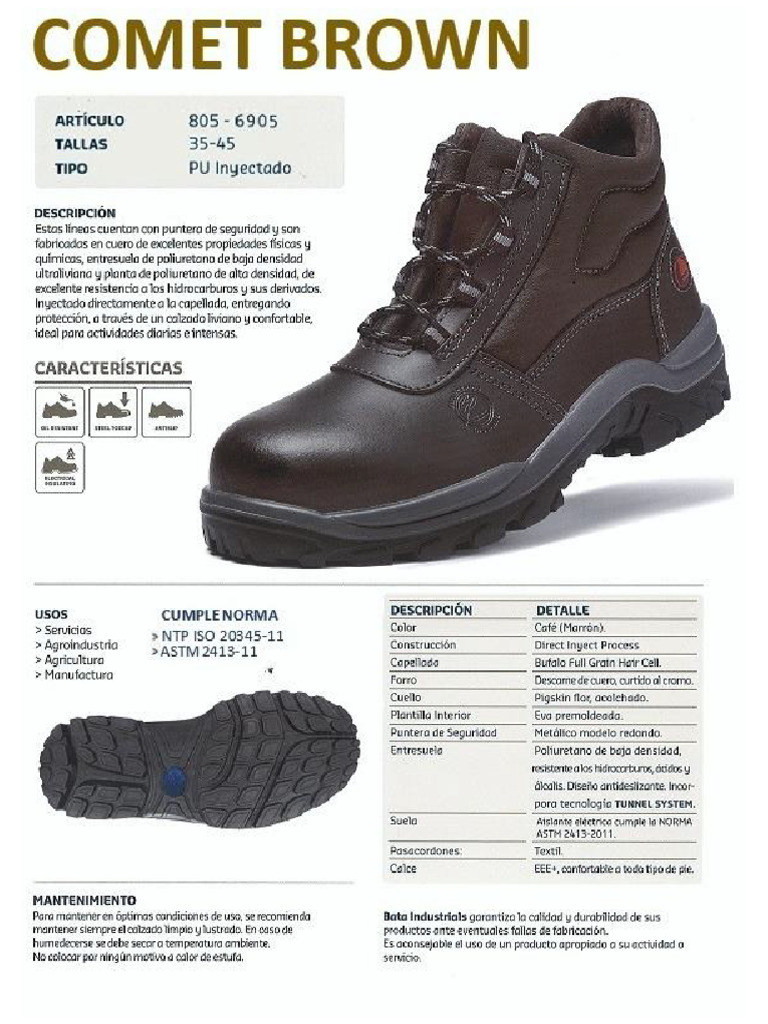 Zapato Comet Brown Dunedin Bata | PDF