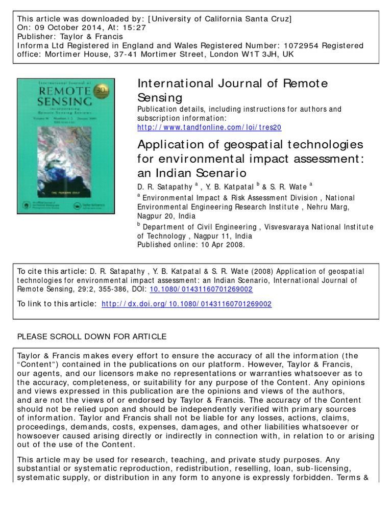 GIS IN ENVIRONMENT | PDF | Geographic Information System ...