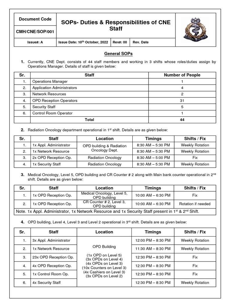 General SOPs | PDF | Computing
