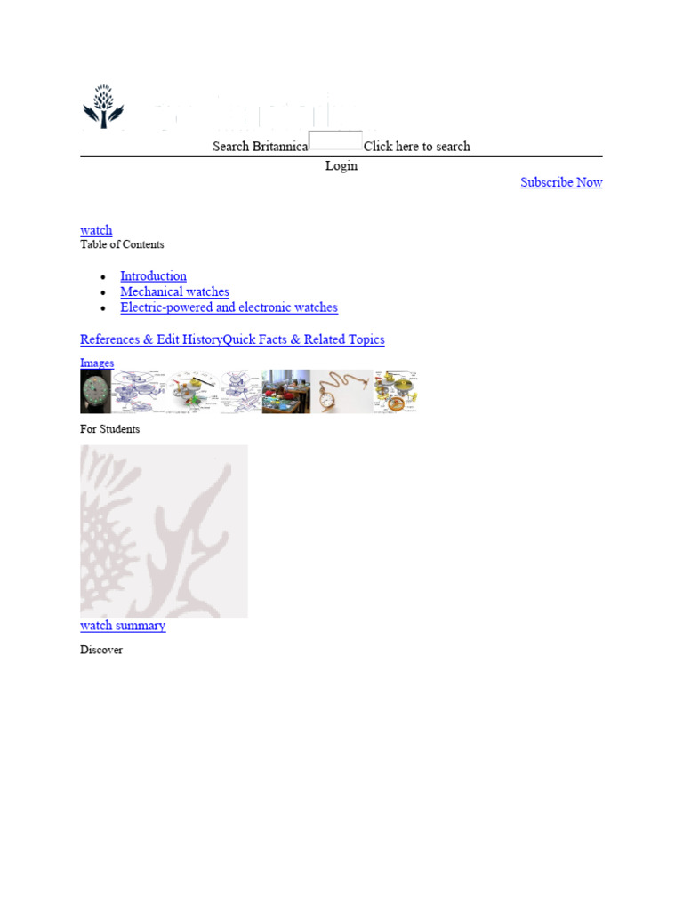 Watches | PDF | Watch | Horology