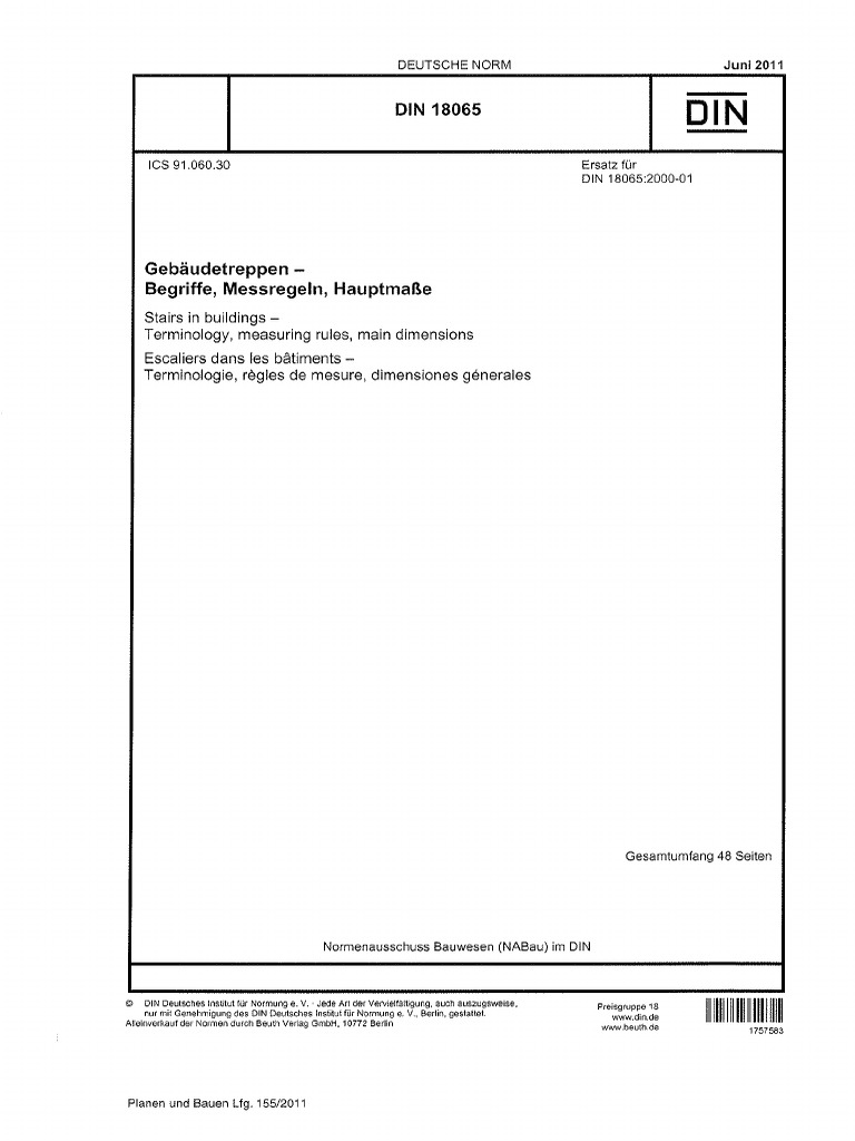 DIN 18065 - Treppen | PDF