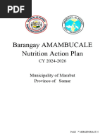 SAMPLE BNAP 2023 2025 - Template 1 | PDF | Human Nutrition | Malnutrition