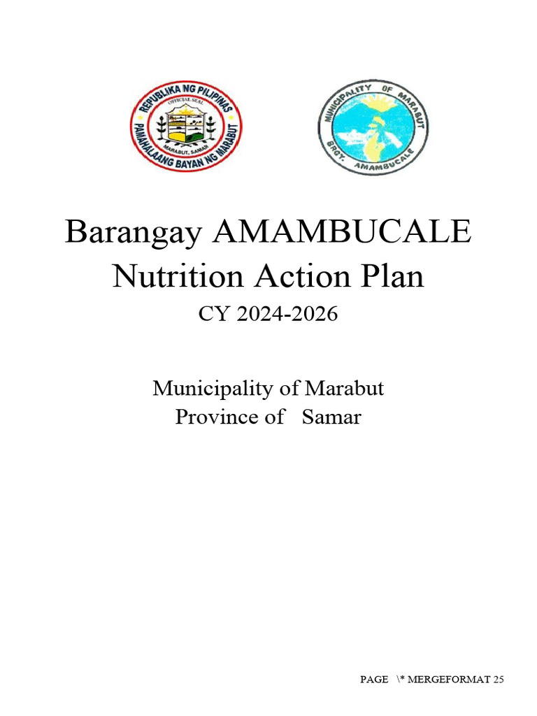 Bnap Amambucale 2024 2026 | PDF | Malnutrition | Breast Milk