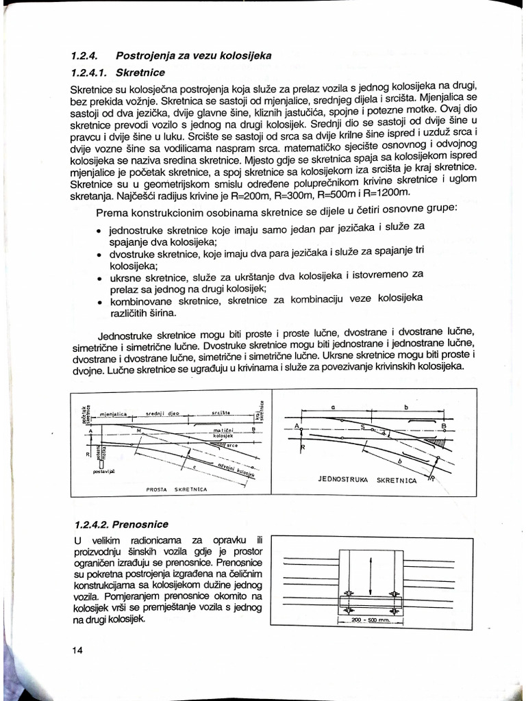 Skretnice I Vozna Sredstva - Dio Iz Priručnika | PDF