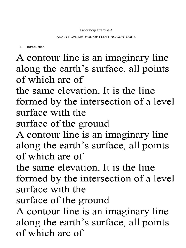 Analytical Method for Plotting Contours | PDF | Contour Line | Chess