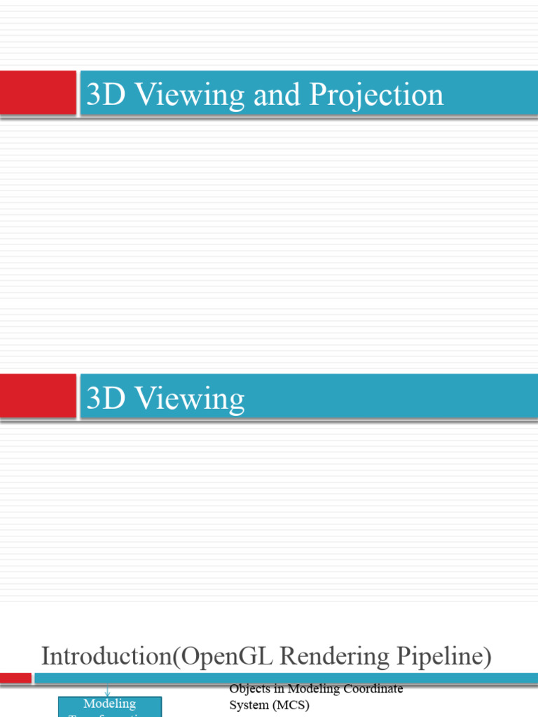 3D Viewing and Projection+Color | Download Free PDF | Color | Electromagnetic Radiation