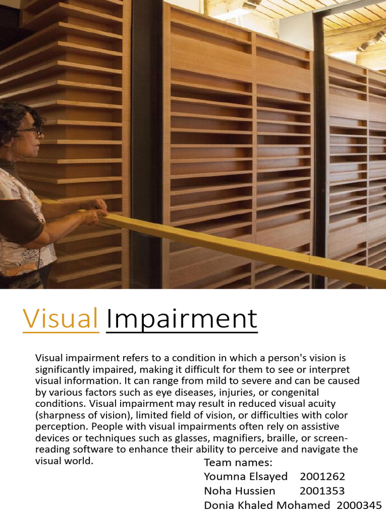 Visual Impairment1 | PDF | Visual Impairment | Vision
