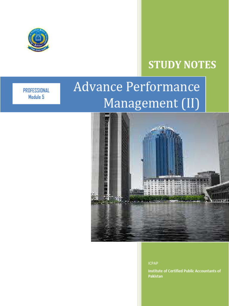ICPAP Advanced Performance Management Notes | PDF | Finance & Money ...