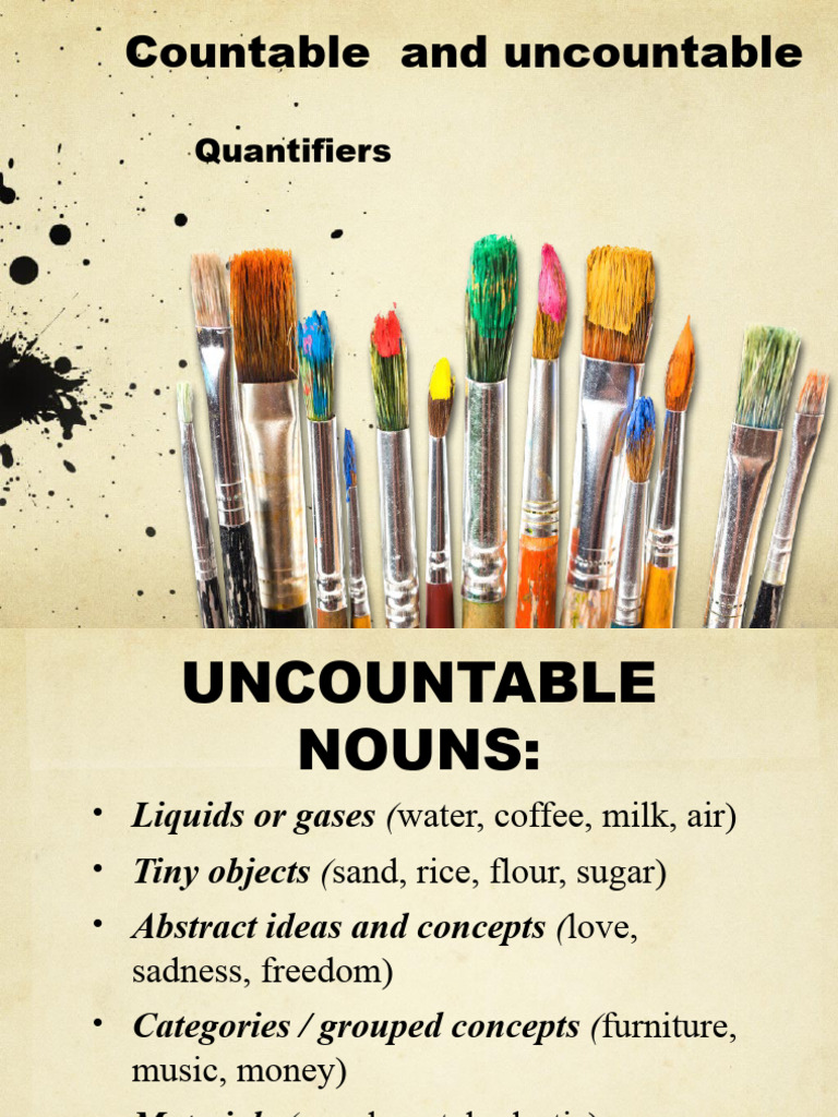 Countable vs Uncountable Nouns Explained | PDF | Language Arts ...