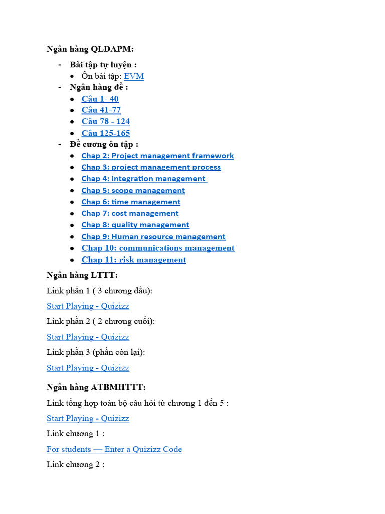 Ngân Hàng PTIT | PDF