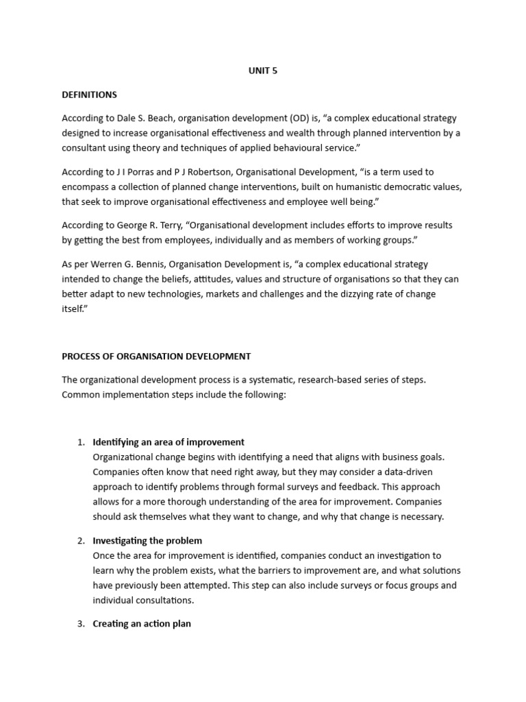 Unit 5 - Ob (Bba 2) | Download Free PDF | Organization Development | Leadership