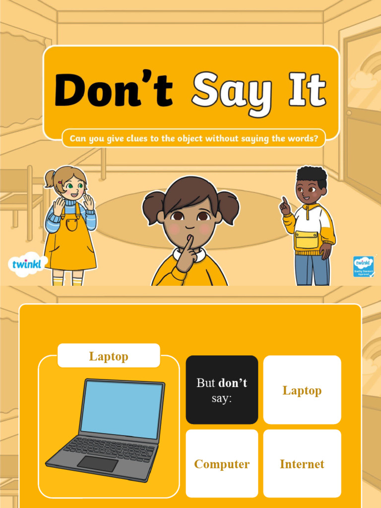 Roi L 0712 Dont Say It Oral Language Game Powerpoint Ver 4 | PDF