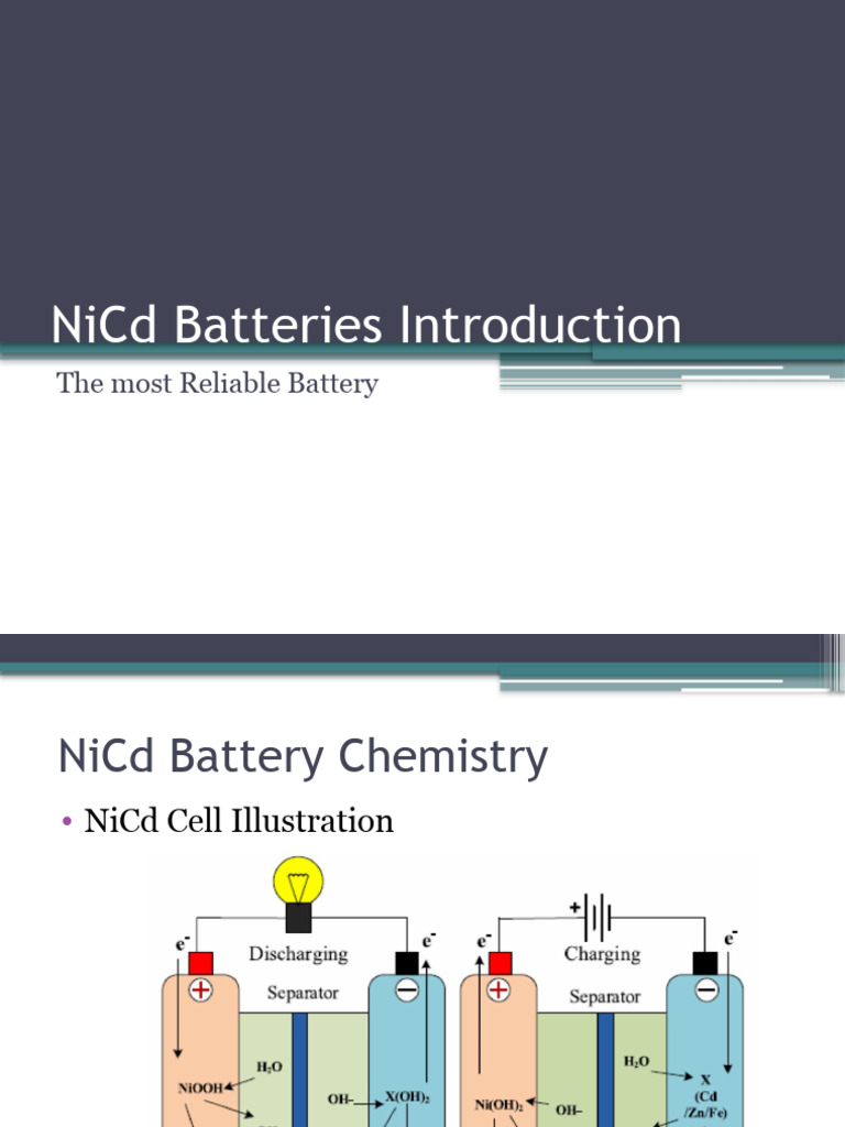 NiCd Batteries Introduction | PDF | Physical Chemistry | Materials Science