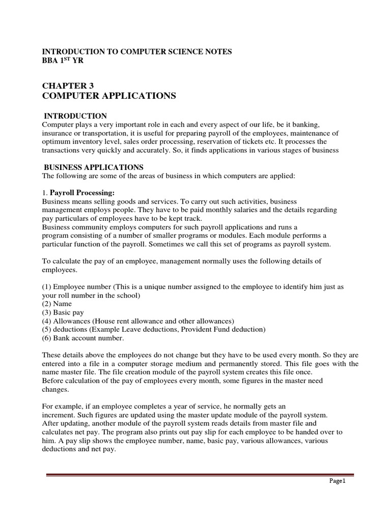 3. Computer Application | PDF | Computer Network | Outsourcing