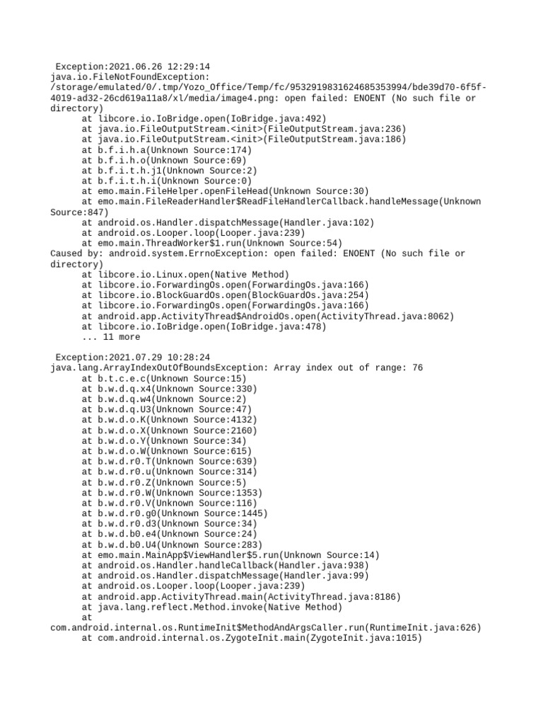 Yozo Log | PDF | Java (Programming Language) | System Software