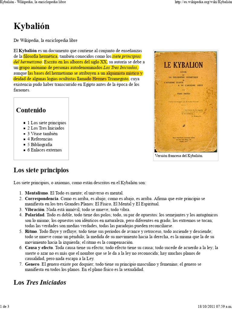 Kybalion-1 | PDF | Religiones religiosas | Misticismo