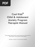 Cool Kids - Parent Workbook | PDF | Anxiety | Thought
