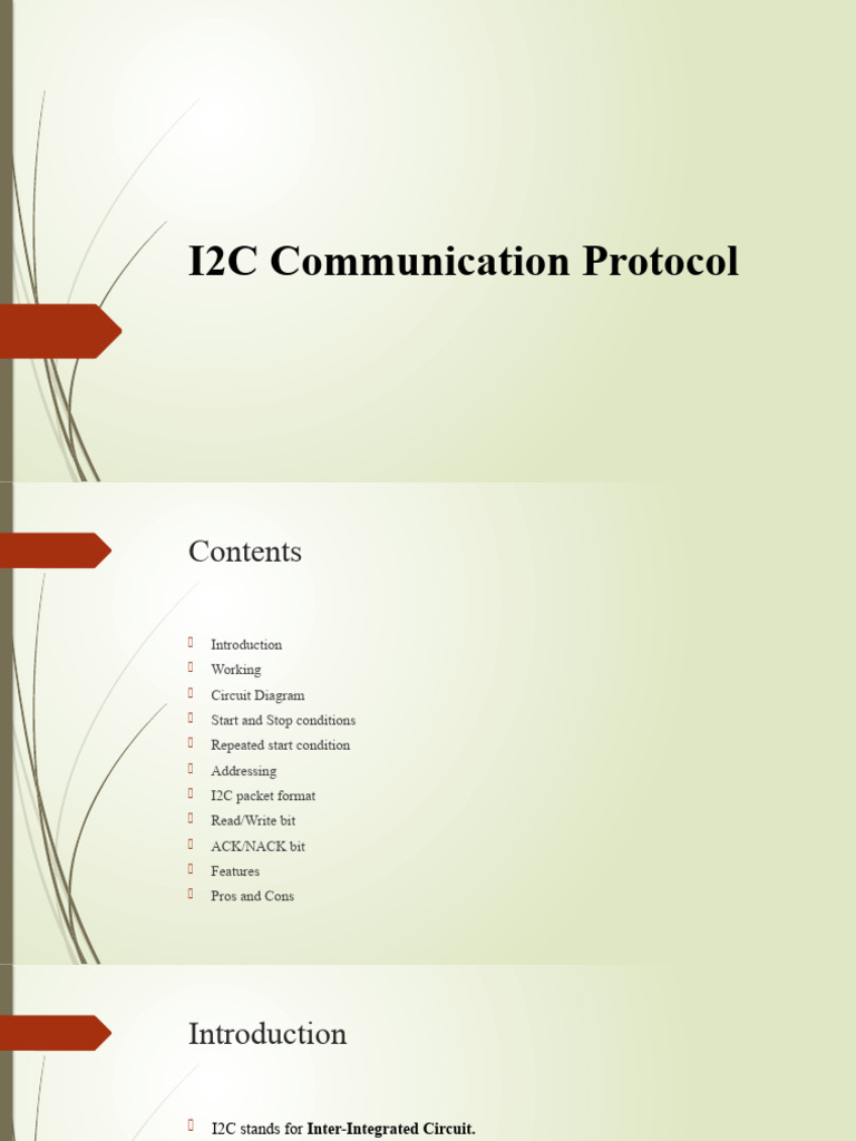 I2C Protocol | PDF | Internet Protocols | Computer Data