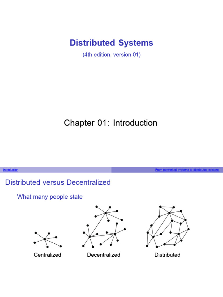 Slides.01 Distributed System | PDF | Replication (Computing) | Representational State Transfer