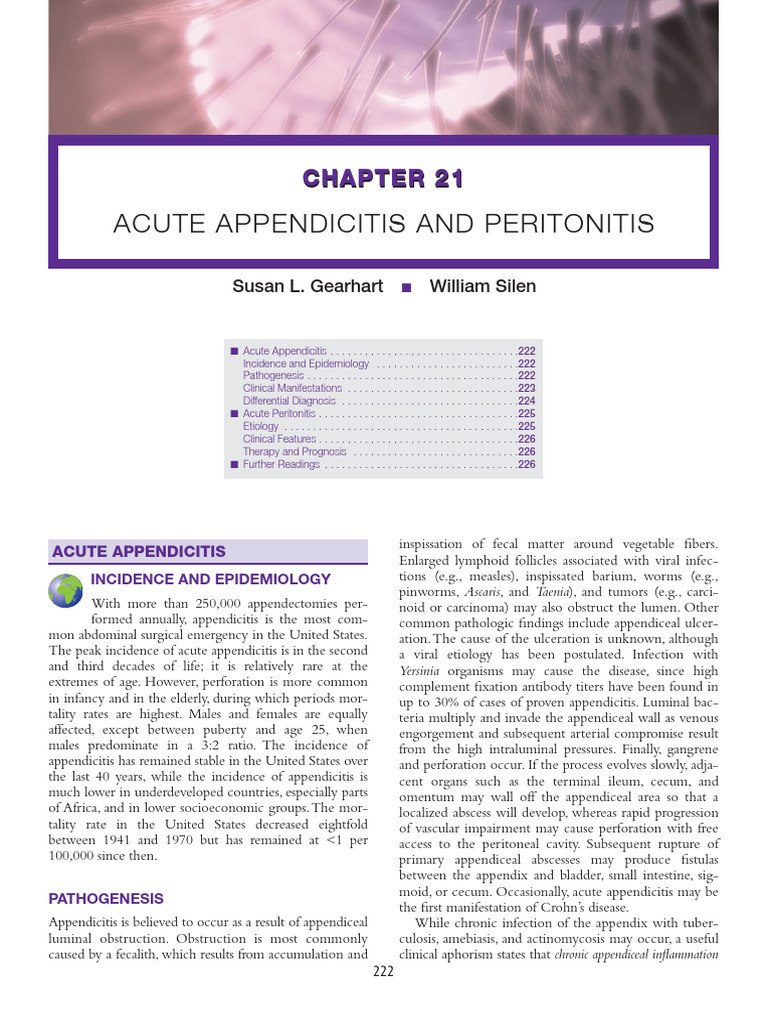 Appendisitis Harrison | PDF | Health Sciences | Digestive Diseases