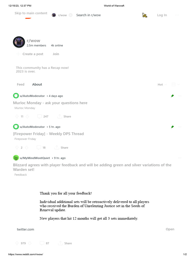 World of Warcraft | PDF