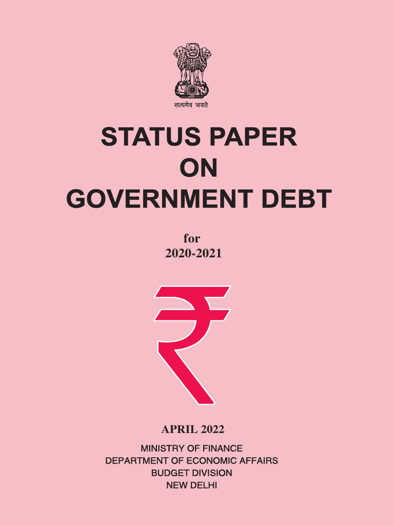 Final Status Paper 2020-21 | PDF | Government Debt | National Debt Of ...