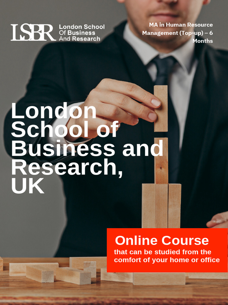 MA in Human Resource Management (Top-Up) - 6 Months Delivered Online by LSBR, UK | PDF | Master ...