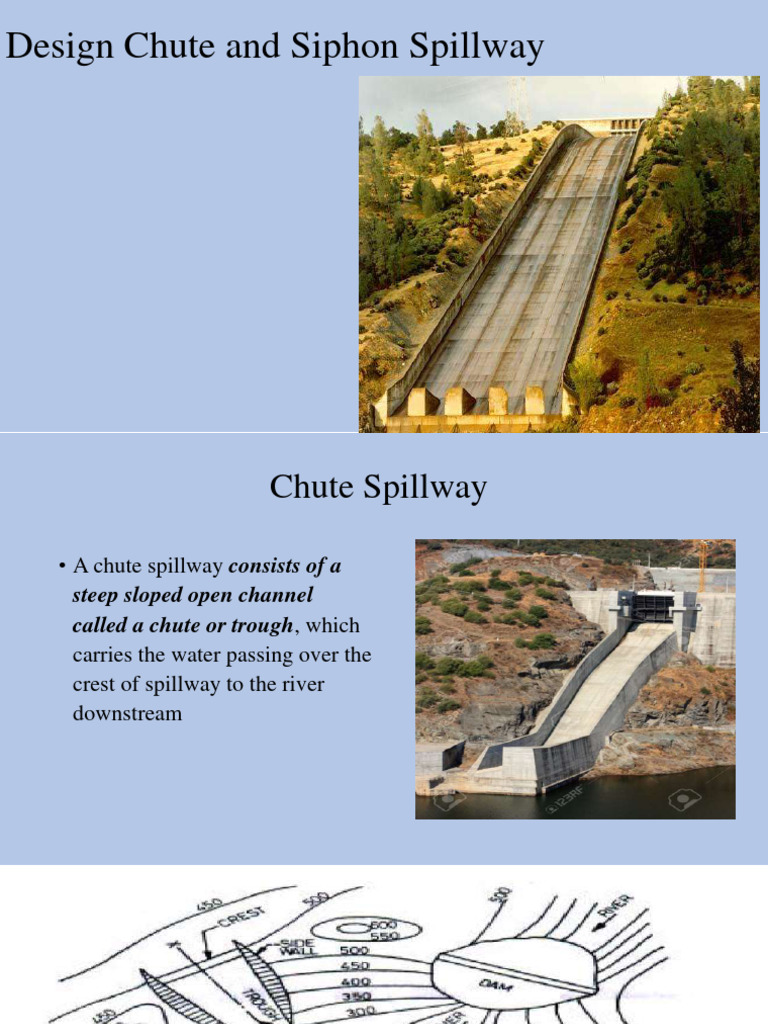 Chute and Siphon Spillway Design Guide | PDF | Spillway | Fluid Dynamics