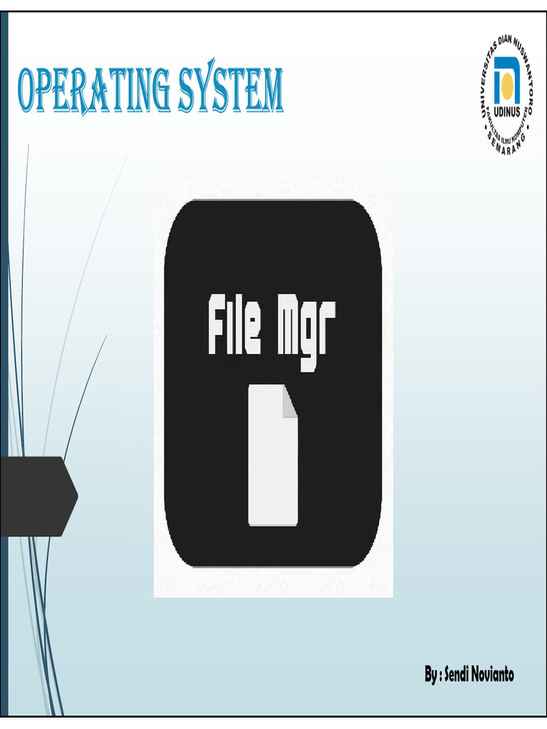 Fungsi File Manager dalam OS | PDF