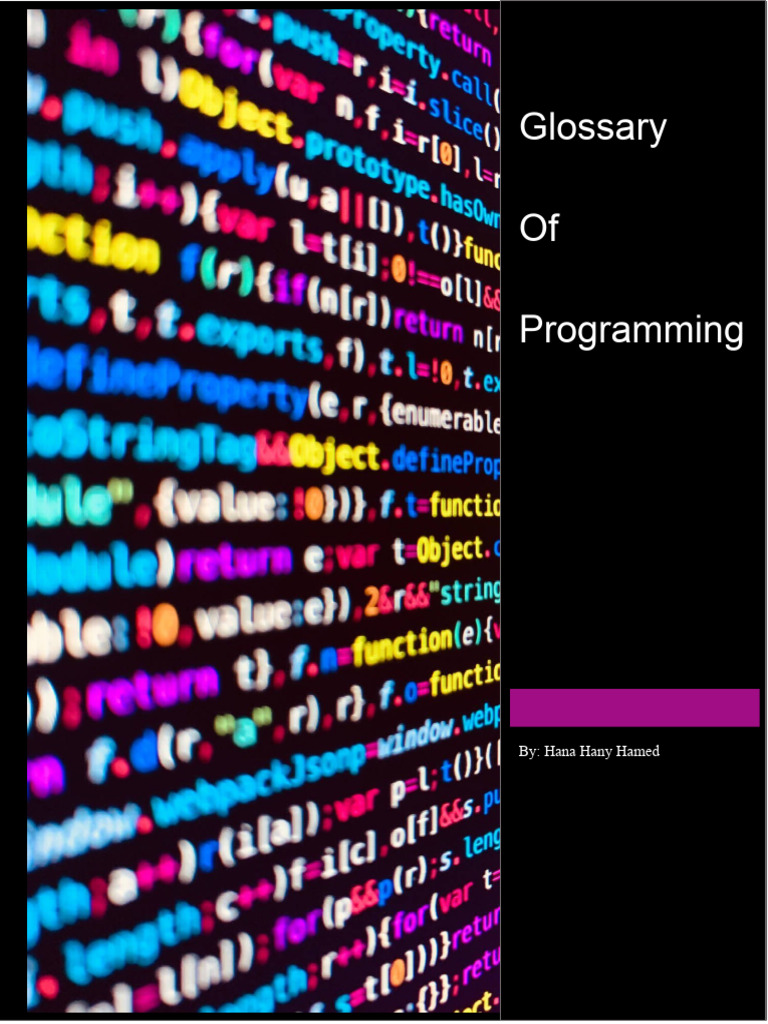 Programming Glossary | PDF | Computer Program | Programming