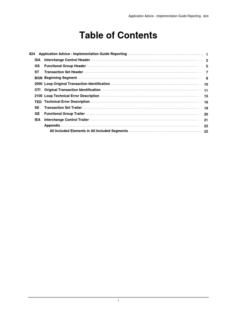 824 Implementation Guide | PDF | Electronic Data Interchange | Identifier