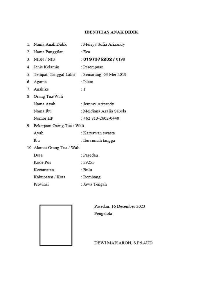 Rapor Eca | PDF | Kesehatan Holistik