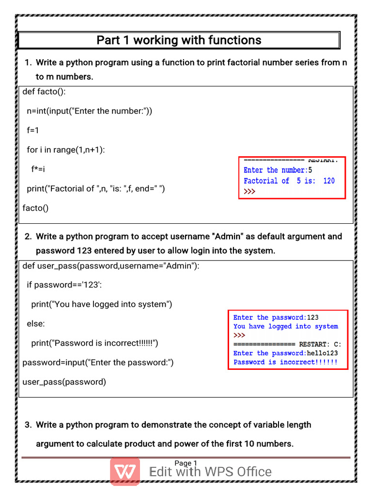 CS Practical File 2023-24 (Python and SQL) | PDF | Parameter (Computer Programming) | Databases