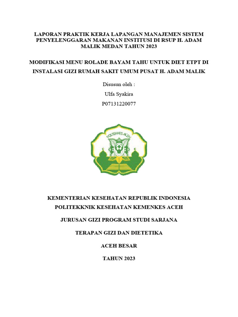 Ulfa Syakira - Modifikasi Menu | PDF | Teknologi & Rekayasa