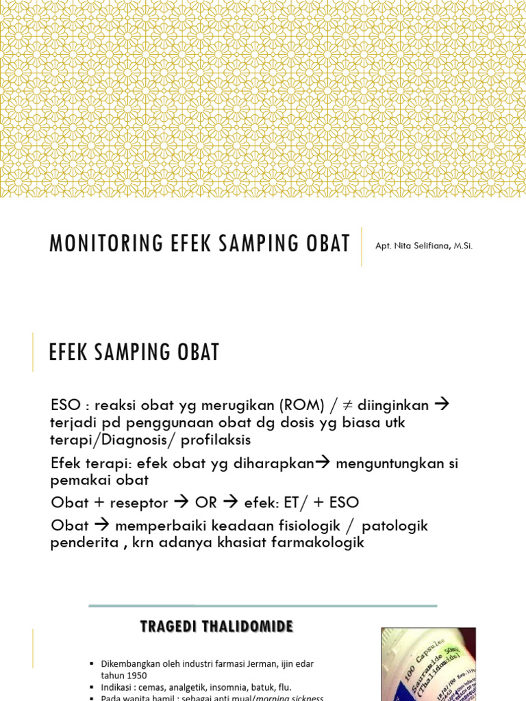 Monitoring Efek Samping Obat | PDF
