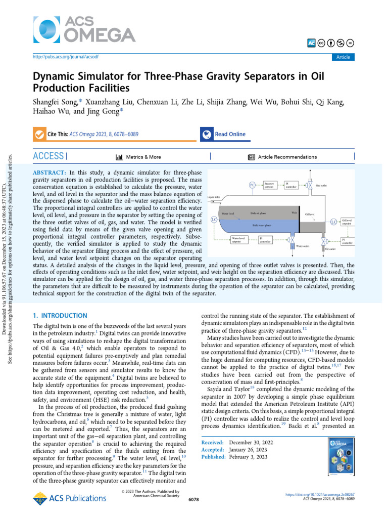 song-et-al-2023-dynamic-simulator-for-three-phase-gravity-separators-in ...