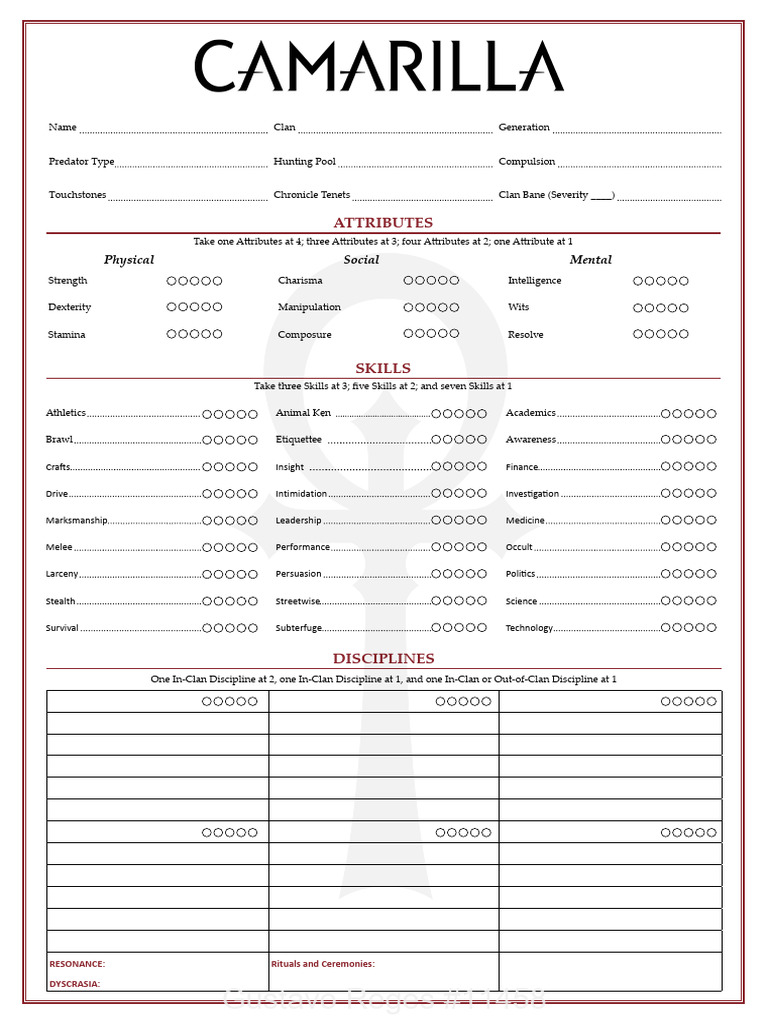 CAMARILLA Laws of The Night CS V1 Order 11458 | PDF | Cognition ...