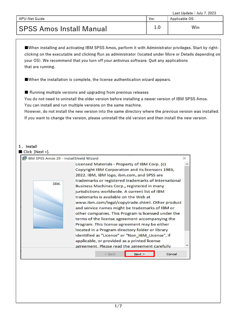 2023 SPSS AMOS en | PDF | Spss | Operating System Families