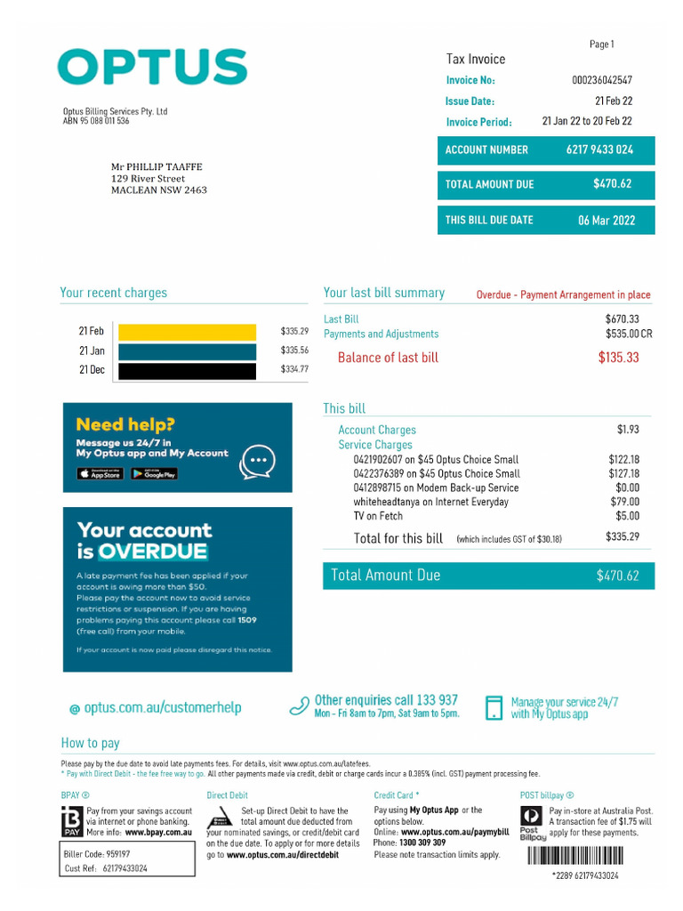 My Bill | PDF