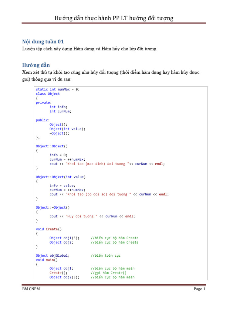 LTOOP HDTH Tuan01 | PDF