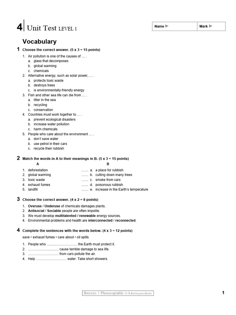 Brg1 AIO U4 Test LVL 1 | PDF | Climate Change | Earth