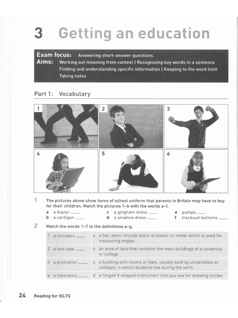 Collins - Reading - Education, Job Unit 3, 7 | PDF