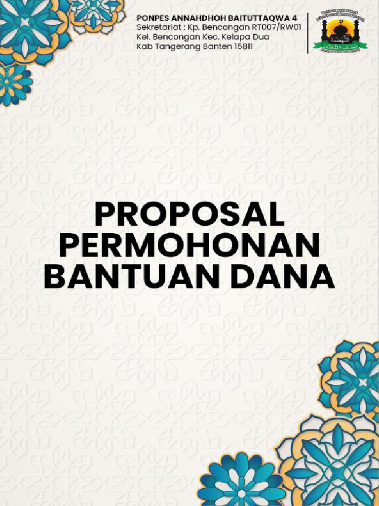 Bapak Raden H. Hasanuddin Proposal Maulid Nabi Muhammad SAW 1444H 2023 | PDF