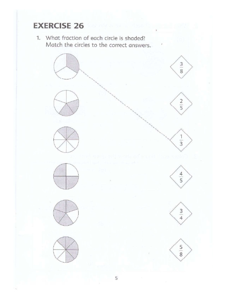 Fractions Math The Shapes | PDF